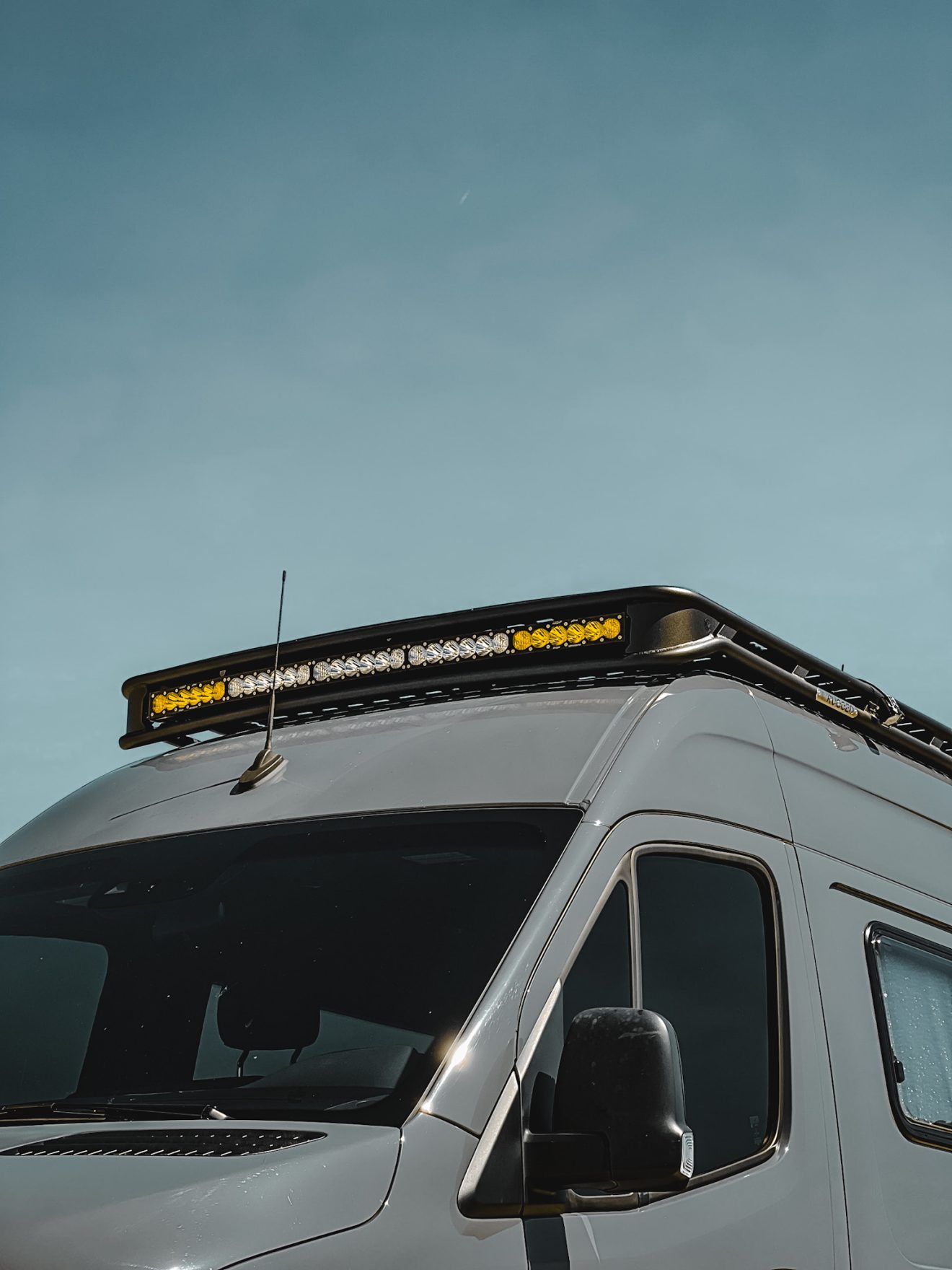 Sprinter Van Roof Rack "Baja LP-Curved Light Bar" Model | RDC